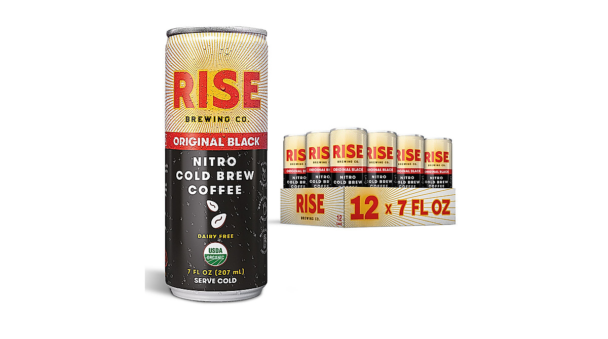 RISE Nitro Cold Brew Coffee - Organic & Sugar-Free