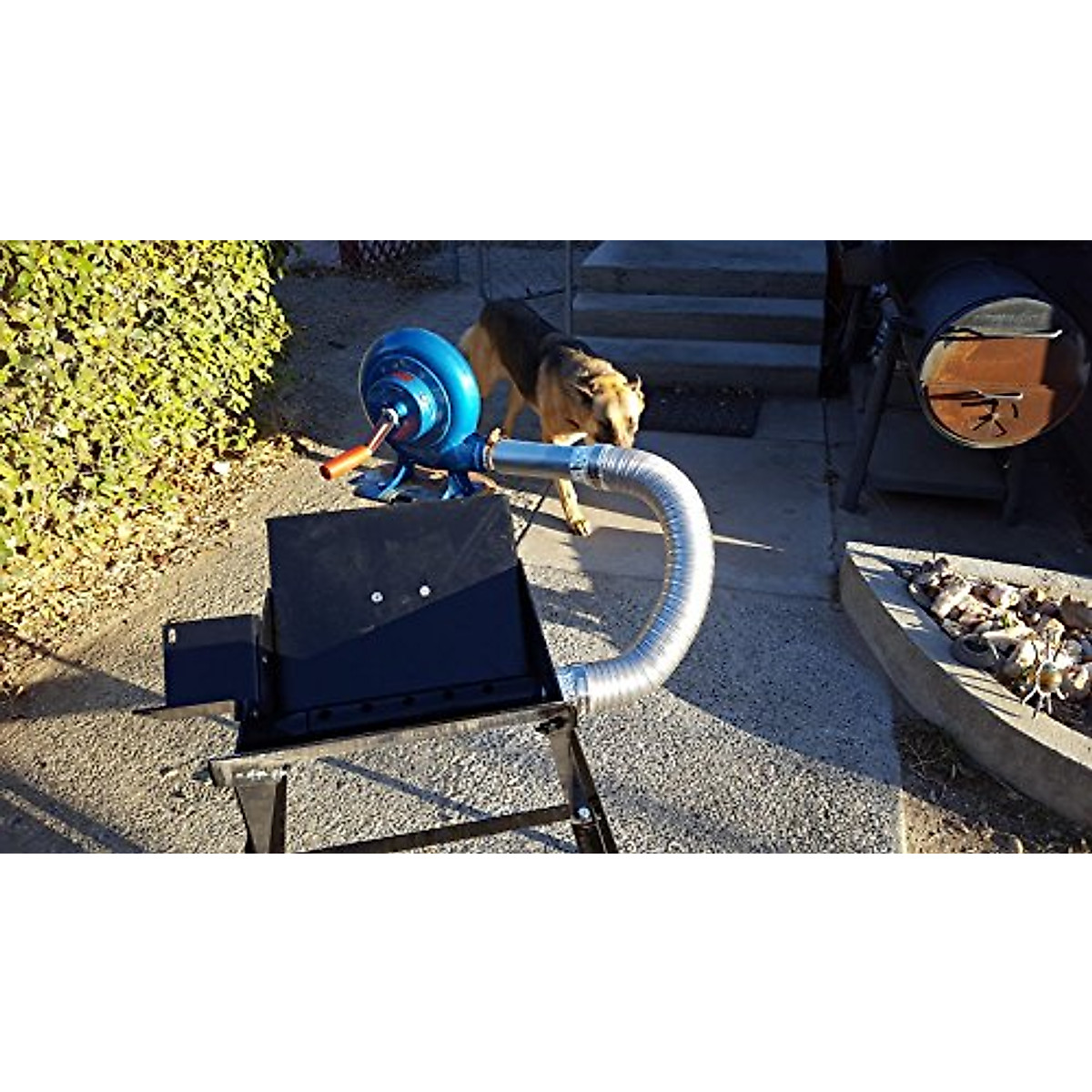 Hand Crank Blacksmith Forge Blower Manual BBQ Blower
