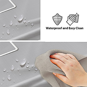 Reamo Laundry Hamper with Wheels Basket Sorter 3 Section Laundry Separator Hamper Laundry Divider Hamper with 26'' × 13.77'' x 28.7'' Washing Storage Dirty Clothes Bag for Bathroom Bedroom Home