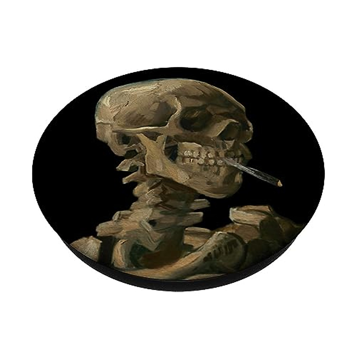 Vintage Van Gogh Skull-Van Gogh Head of A Skeleton Halloween PopSockets Standard PopGrip