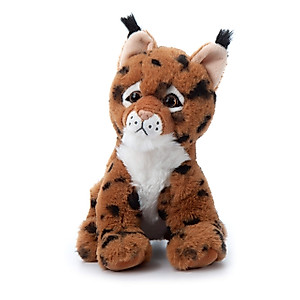 The Petting Zoo Bobcat Stuffed Animal, Gifts for Kids, Wild Onez Zoo Animals, Bobcat Plush Toy 9 inches