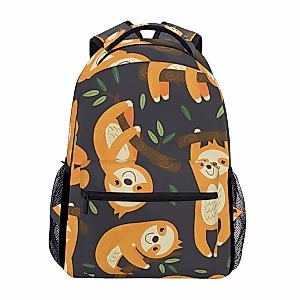 School College Backpack Rucksack Travel Bookbag Outdoor Cute sloth