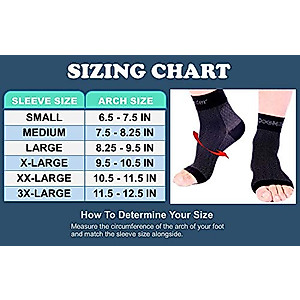 Doc Miller Foot Ankle Compression Sleeve Support for Pain Relief, Achilles Tendonitis, Neuropathy - Nano Socks for Women & Men, Toeless Socks - Compress Sleeves for Fatigue, Feet Relief, Black, Large
