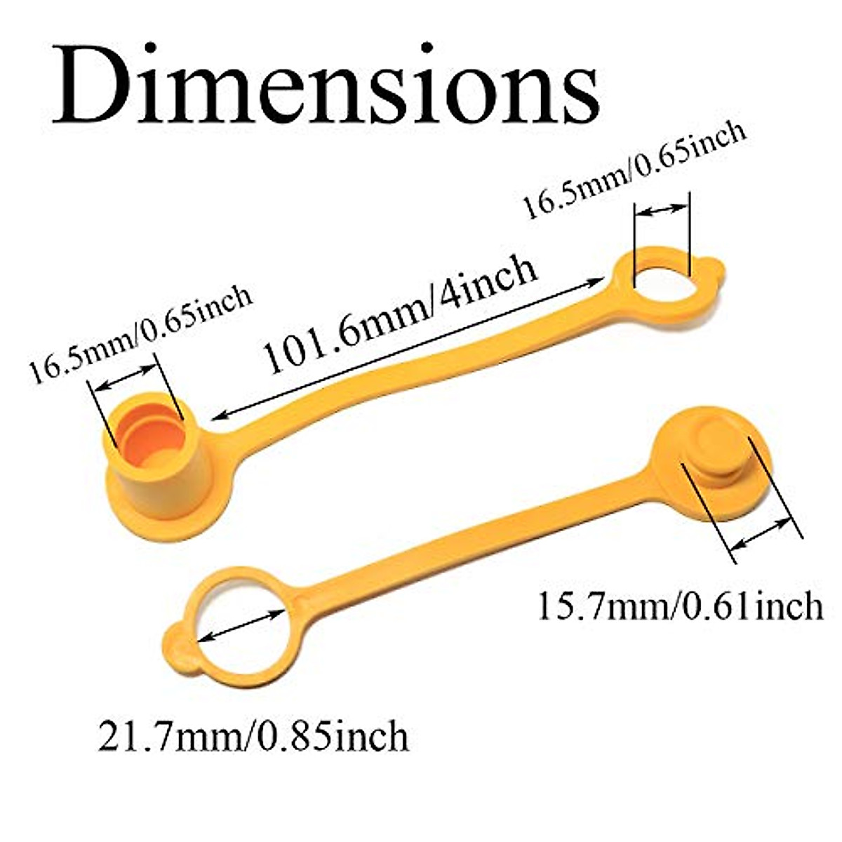 Pro Bamboo Kitchen 2 Sets Propane Joint Thread Protector 3/8" Dust Cap and Plug of Quick Valve Gas Quick Disconnect and Connect Dust Plug