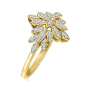 Canaria 0.15 ct. t.w. Diamond Vintage-Style Ring in 10kt Yellow Gold. Size 7