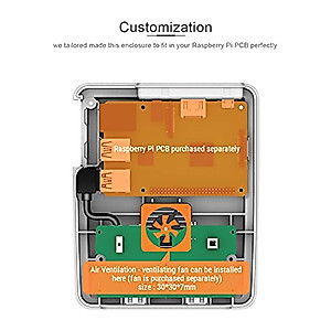 Retroflag SUPERPI Case, Super PI 4 J Case, Functional Power and Safe Reset Button with Raspberry Pi 4 Model B, Heatsink, Cooling Fan for RetroPie Raspberry Pi 4