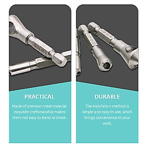 DOITOOL 3pcs Kit Slot Countersink Bit Deburring Tools Cutters Carpentry Wood Practical Chamfer Bits Steel Chamfering for Heads Tool Hole Metal Precision Opener Single-end Drill