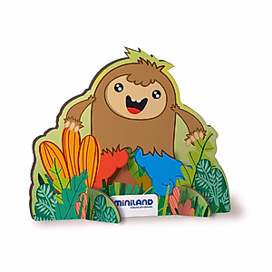 Miniland Educational - Follow The Big Foot Game - Balance, Coordination, And Concentration Activity For Preschool Kids, Promotes Teamwork Plus Cooperation In A Fun Interactive Playset