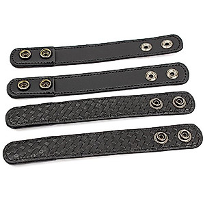 ROCOTACTICAL Double Snap Belt Keepers, Duty Keepers Fit 2.25" Duty Belt, 4-Pack