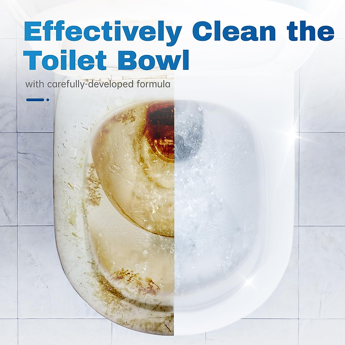 ✅ 𝗩𝗮𝗰𝗽𝗹𝘂𝘀 Toilet Bowl Cleaner Tablets 12 PACK, Automatic Toilet Bowl Cleaners with Bleach, Durable Toilet Tank Cleaners with Sustained-Release Technology, Household Toilet Cleaners with Easy Operation
