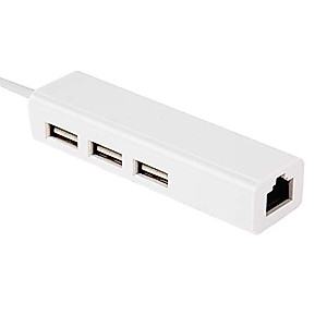 Jiali USB-C Hub Converter USB-C/Type-C 3.1 to 3 Ports USB HUB + Ethernert Adapter, for Galaxy S8 & S8 + / LG G6 / Huawei P10 & P10 Plus/Xiaomi Mi6 & Max 2 and Other Smartphones