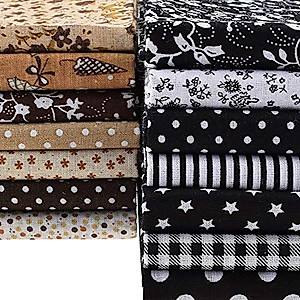 14pcs 19.6" x 19.6" Floral Printed top Cotton Fabric Bundle Squares Quilting Sewing Patchwork Cloths DIY Scrapbooking artcraft