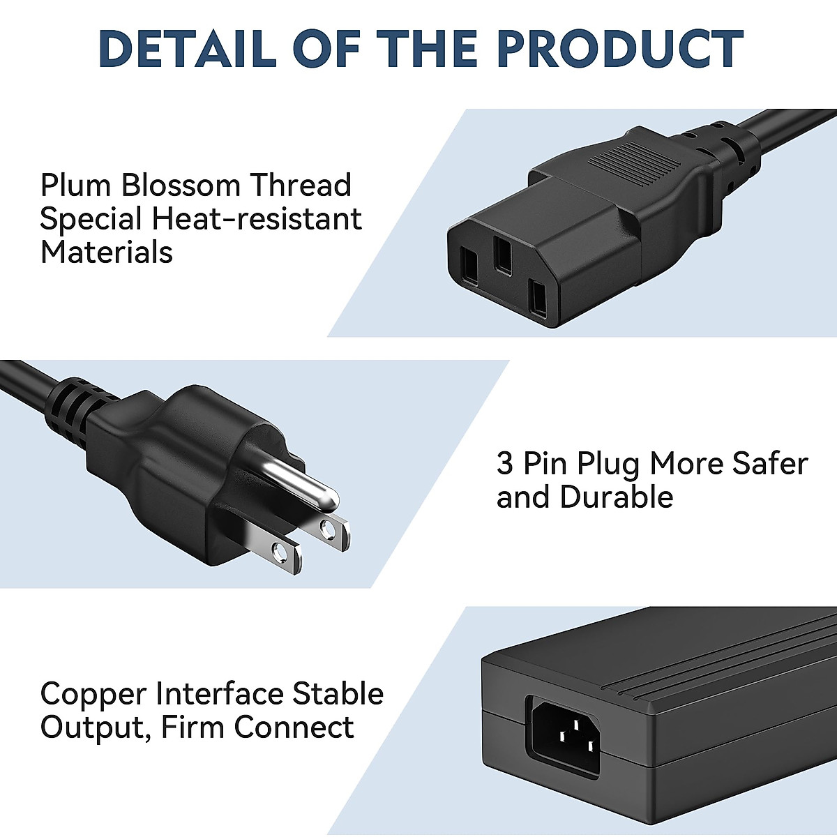 PKPower AC/DC Adapter for EPSON TM-U220B TMU220B Model M188B TM-T88V TMT88V 325 TM-U325D TMU325D POS Printer Power Supply Cord Cable PS Charger