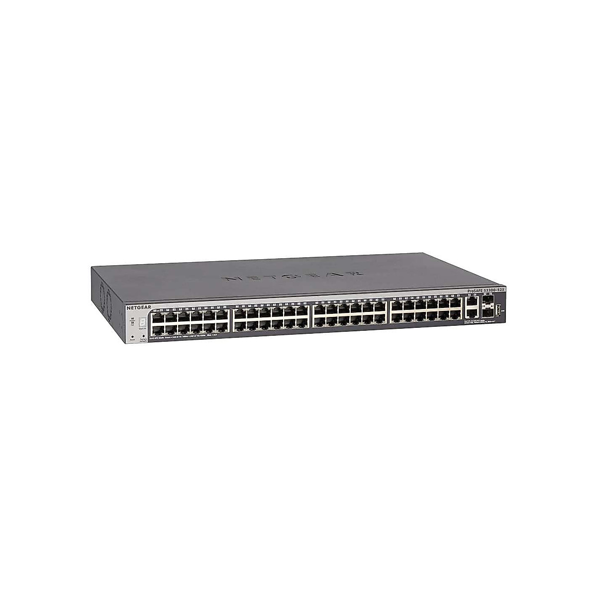 NETGEAR GS752TX-100NES 52-Port Smart Managed Pro Stackable Switch, 48GbE, 2 SFP+, 2 10GBASE-T, ProSAFE Lifetime Protection (GS752TX)