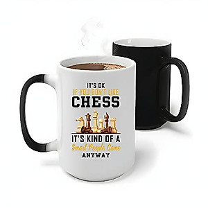 Humorous Gift for Chess Players Smart People Game Saying 11oz 15oz Color Changing Mug