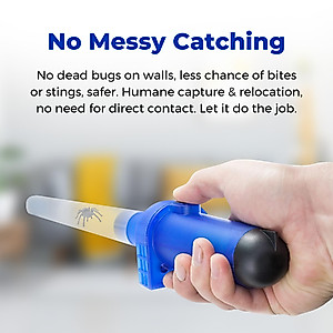 Sonic Technology Turbo BugBuster Insect Vacuum Catcher - Bug Vacuum Catcher for Kids and Adults - 24" Overall Extension with Tapered Nozzle - Bug Vacuum with Long Nozzle for Stink Bugs, Spiders & More