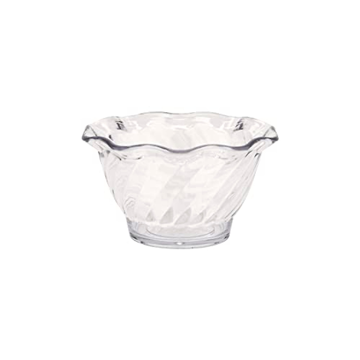 G.E.T. DD-50-CL-EC Plastic Tulip Ice Cream/Dessert Dish, 5 Ounce, Clear (Set of 4)