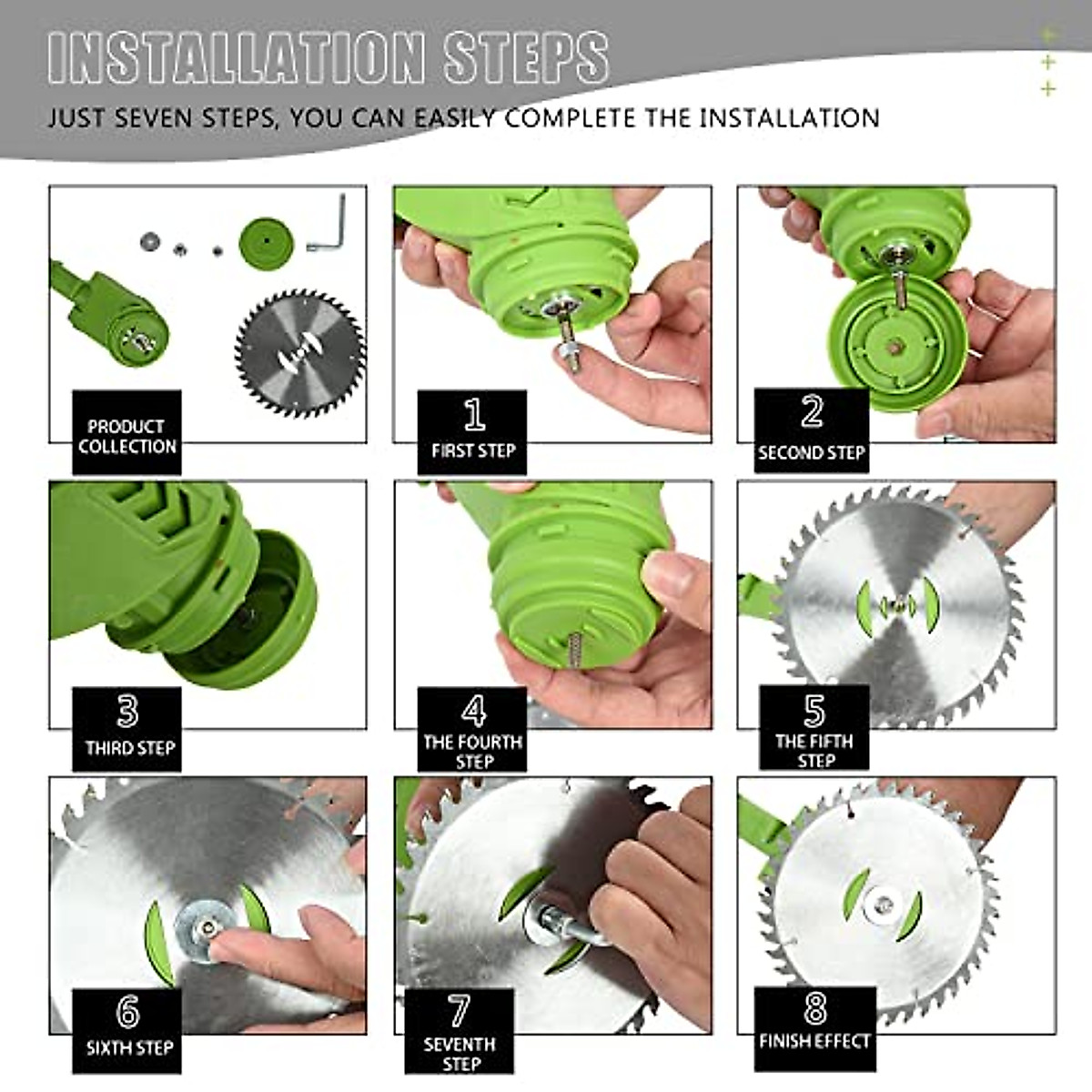 Cordless Weed Eater Grass Trimmer, 24V Foldable Cordless String Grass Trimmer, Electric Weed Brush Cutter, Adjustable Machine Head, for Lawn, Yard, Garden, Bush Trimming & Pruning (Black)