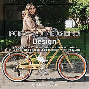 sixthreezero EVRYjourney Women's Beach Cruiser Bike, Step-Through Touring Hybrid Bicycle