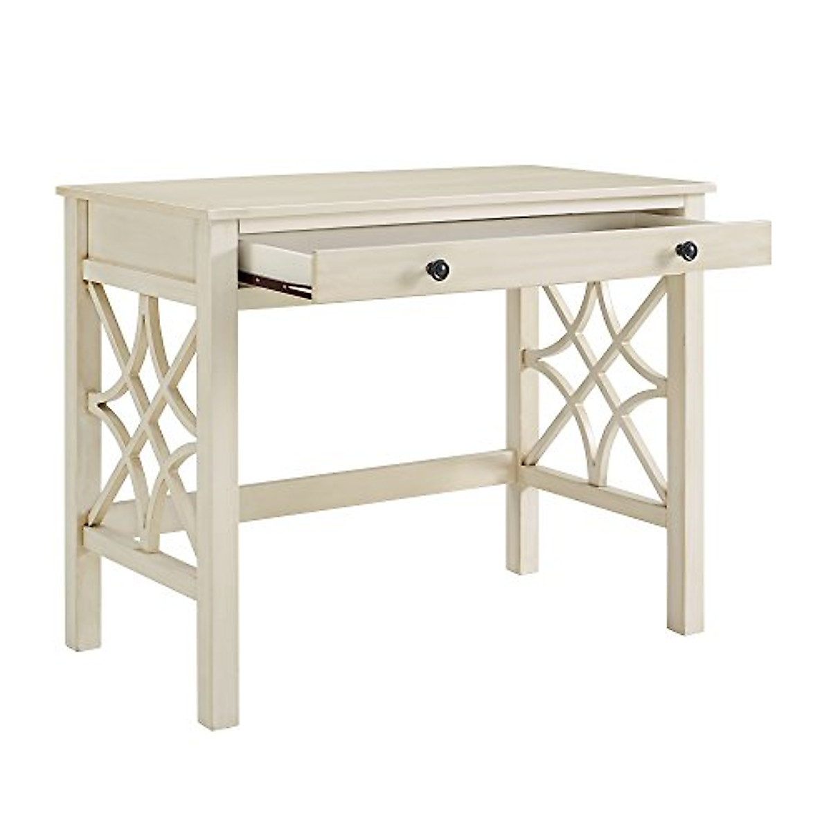 Linon Desk, Antique White, 38 x 20 x 30