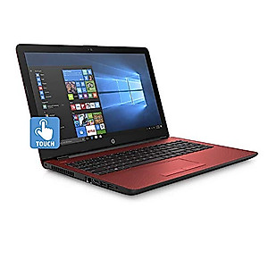 HP Flyer Red 15.6 Inch Touchscreen Laptop Intel Pentium Gold Processor N4417U 2.30 GHz 4GB RAM, 500GB Hard Drive, DVD Drive, HD Webcam, Windows 10 Home) (Renewed)