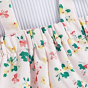 SGAOGEW Toddler-Clothes-Ruffled-Top Girls Outfits Print Letter Ruffles Tops+Sunflower Baby Shorts+Headbands Girls Outfits Set