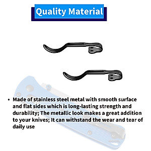 Tsinghwang 2 PCS Black Deep Carry Pocket Clip Compatible with 535 with Screws