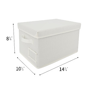 GRANNY SAYS Bundle of 4-Pack Cube Storage Bins & 3-Pack Rectangle Storage Bins with Lids