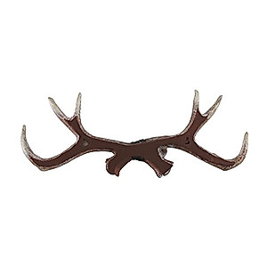 Zeckos 17 inch Lifelike Deer Antler Rack Decorative Hunting Cabin Natural Wall Hook