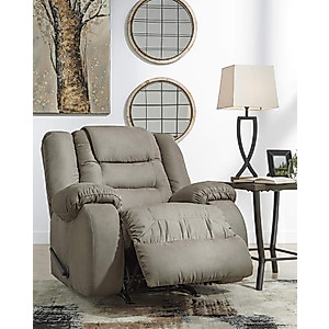 Signature Design by Ashley McCade Contemporary Manual Pull Tab Rocker Recliner, Gray