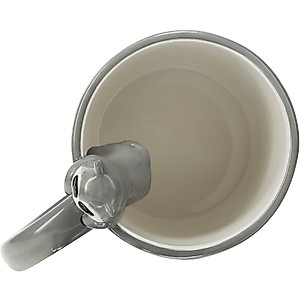 Pavilion Gift Company You Are My Partner In Crime - Raccoon Gray 17oz Dolomite Coffee Cup Mug