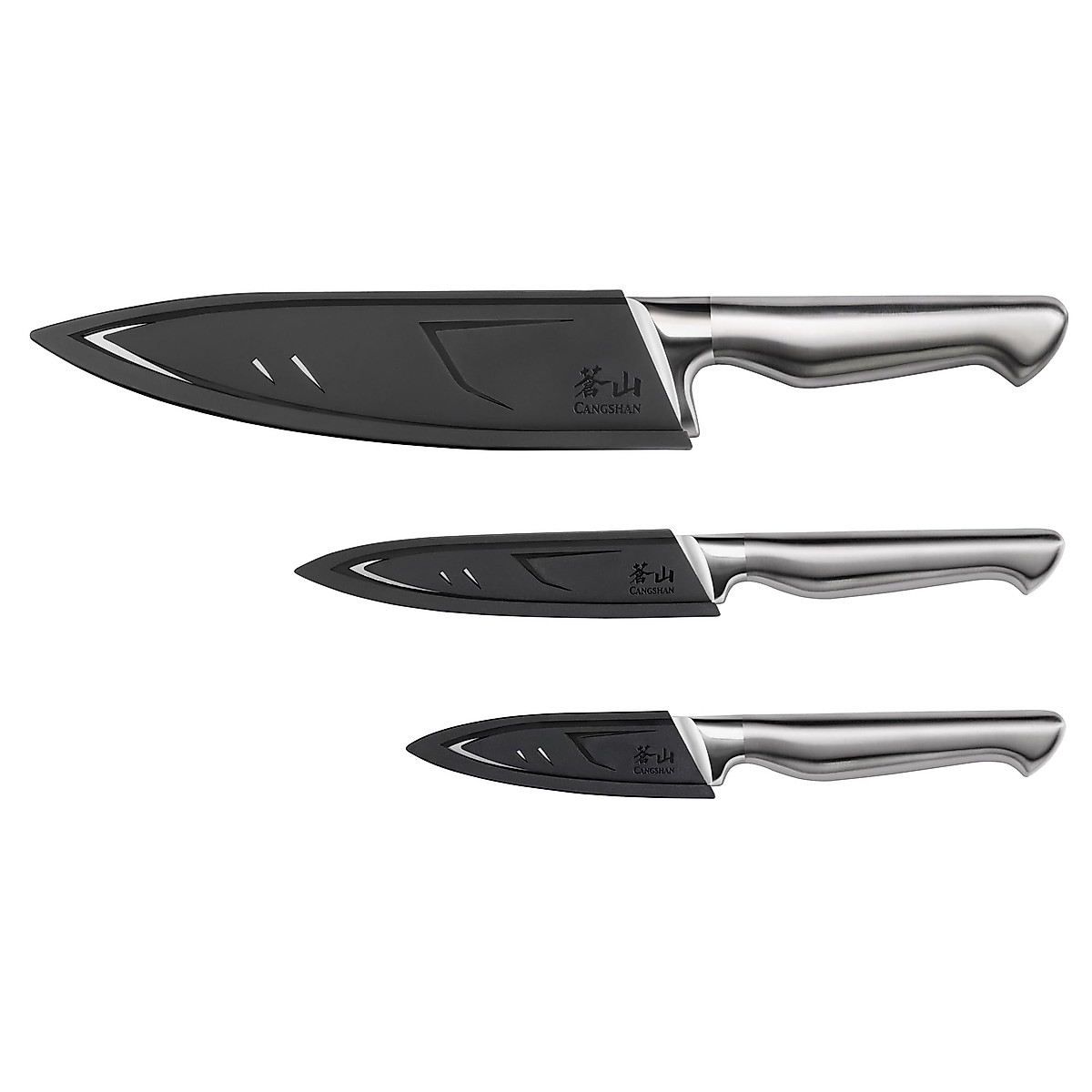 Cangshan Sanford Series 1027174 German Steel 3-Piece Knife Starter Set with Sheaths