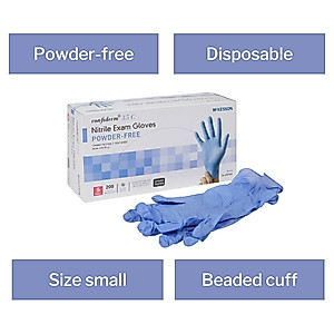McKesson Confiderm 3.5C Nitrile Latex-Free SM Exam Gloves, Small, Chemo Tested, Powder-Free, 200/BX (CASE of 10)