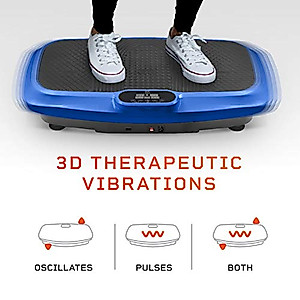 LifePro Turbo 3D Vibration Plate Exercise Machine - Dual Motor Oscillation, Pulsation 3D Motion Vibration Platform - Full Whole Body Vibration Machine for Home Fitness