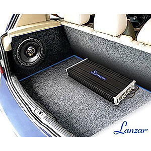 Lanzar 15in Car Subwoofer Speaker - Black Non-Pressed Paper Cone, Stamped Steel Basket, Dual 4 Ohm Impedance, 1200 Watt Power and Rubber Suspension for Vehicle Audio Stereo Sound System - MAX15D