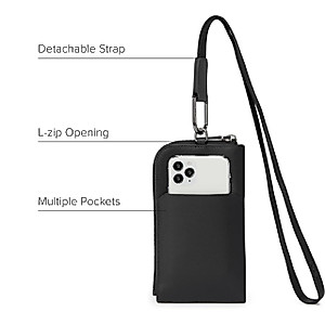 TUMI - Nassau SLG Card Pouch Lanyard - Black Texture