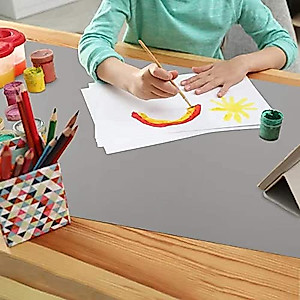 Large Silicone Heat Resistant Mat 78.7” x 15.7”, Nonslip Silicone Mats for Kitchen Counter, Countertop Protector, Nonstick Waterproof Craft Mat Table Placemat, Gray