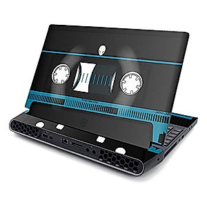 MightySkins Skin for Alienware AREA-51M R2 (2020) - Abstract Black | Protective, Durable, and Unique Vinyl Decal wrap Cover | Easy to Apply, Remove, and Change Styles | Made in The USA