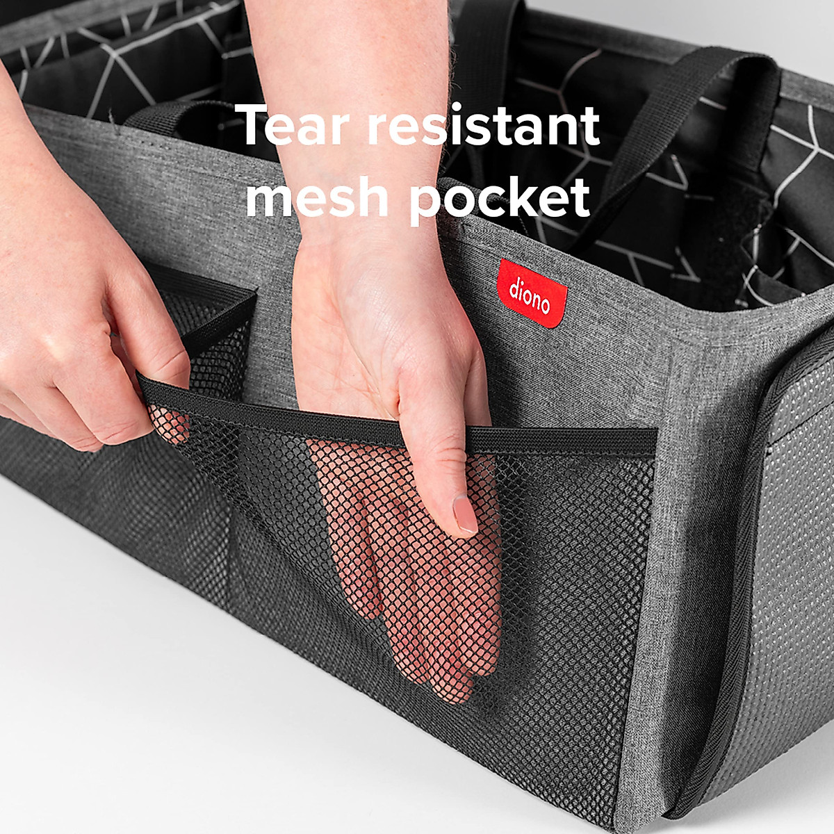 Diono Travel Pal Back Seat Car Organizer, 9 Compartments For Kids and Pet Toys, Insulated Drinks Holder, Reinforced Carry Handles, Collapsible Back Seat Organizer, Folds Flat, Black