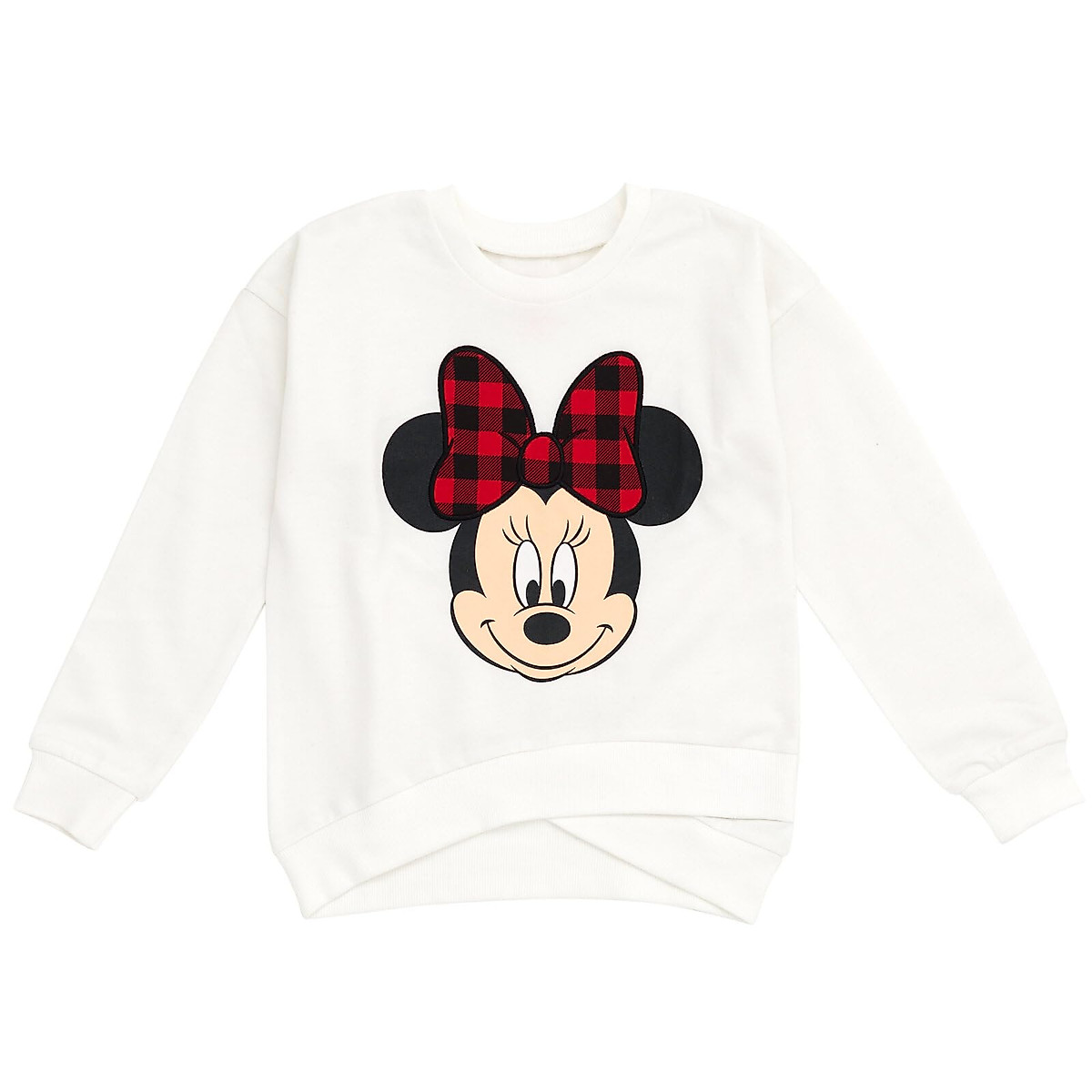 Disney Minnie Mouse Little Girls FleeceSweatshirt and Leggings Outfit Set White/Red 7-8