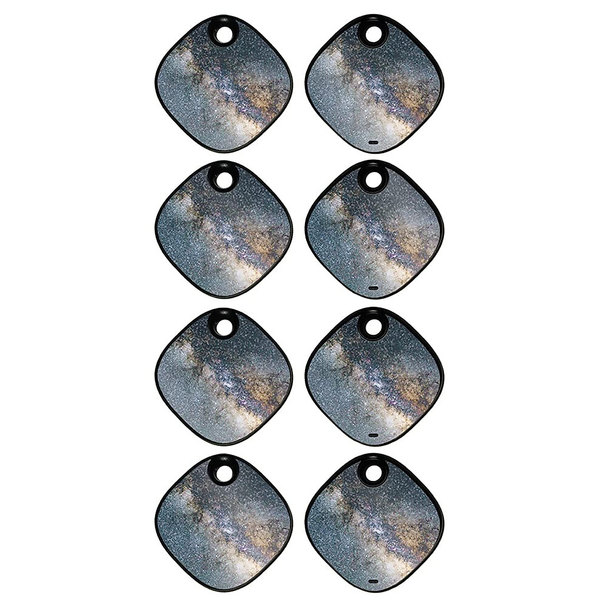 MightySkins Glossy Glitter Skin Compatible with Samsung Galaxy SmartTag (4 Pack) - Galactic Landscape | Protective, Durable High-Gloss Glitter Finish | Easy to Apply s | Made in The USA