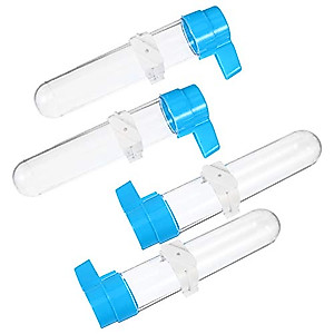 POPETPOP Pet Supplies 5pcs Bird Feeders Bird Water Dispensers for Cage Pet Bird Plastic Drinking Bottle Containers for Pet Parrot Birds Budgie Lovebirds Cockatiel 120ml Pet Water Bottle
