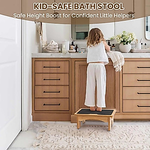 StrongTek Adjustable Foot Rest for Under Desk, 3-Level Adjust Incline, 7" Step Stool for Kids Adults, Ergonomic Foot Stool Relieves Swelling, One Step Stool with Non-Slip Surface for Home and Office