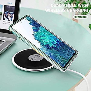 luolnh Galaxy S20 FE Case,Samsung Galaxy S20 FE Marble Case,Brilliant Cute Design Shockproof Flexible Soft Silicone Rubber TPU Bumper Cover Skin Phone Case for Samsung S20 FE -Abstract Mint