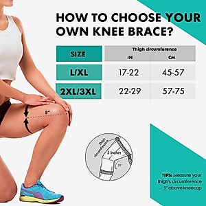Movefix Knee Braces For Knee Pain, Patella Knee Braces For Knee Pain for Men and Women - Helps in Knee Support - Injury Recovery Knee Brace for Meniscus Tear, Arthritis, Workout (L/XL, Blue)