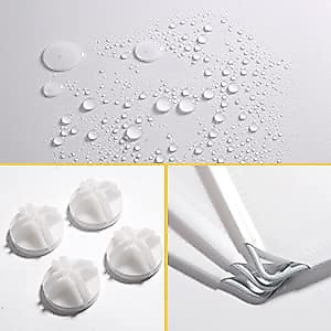 ASDET U&I Shoe Rack Organizer, 7 Tier Shoe Storage Cabinet 28 Pair Plastic Shoe Organizer 14 Grids Shoe Shelves for Closet Hallway Bedroom Entryway, White