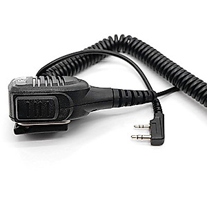Radioddity RD-203 Waterproof Remote Speaker Mic, K Plug, for GM-30 GD-77S GD 77 GA-510 GA-2S BaoFeng UV-5R UV-9G UV-5G BF-F8HP UV-82HP TYT Two-Way Radio Walkie Talkie GT-3TP GT-5TP