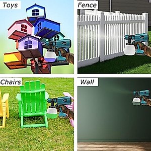 TAIRDA Cordless Paint Sprayer for MAKITA 18V Battery, Handheld HVLP Paint Sprayer with 1000ML Container, Electric Paint Sprayer for Painting Ceiling, Fence, Cabinets, Walls(Battery NOT Included)