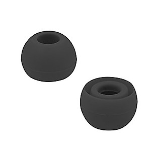 ALXCD Ear Tips for Powerbeats3 Wireless Earphone, SML 3 Sizes 6 Pair Earbud Tips & 2 Pair Double Flange Silicone Replacement Ear Tip Cushion, Fit for Beats Powerbeats 3 Wireless 3 [8 Pair](Black)