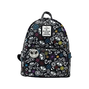 Loungefly Disney NBC Sugar Skull Jack Skellington Glow in the Dark AOP